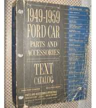 1957 Ford Ranchero Chassis & Body Parts Catalog Text