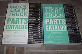 1988 Ford Bronco Parts Catalog Text & Illustrations