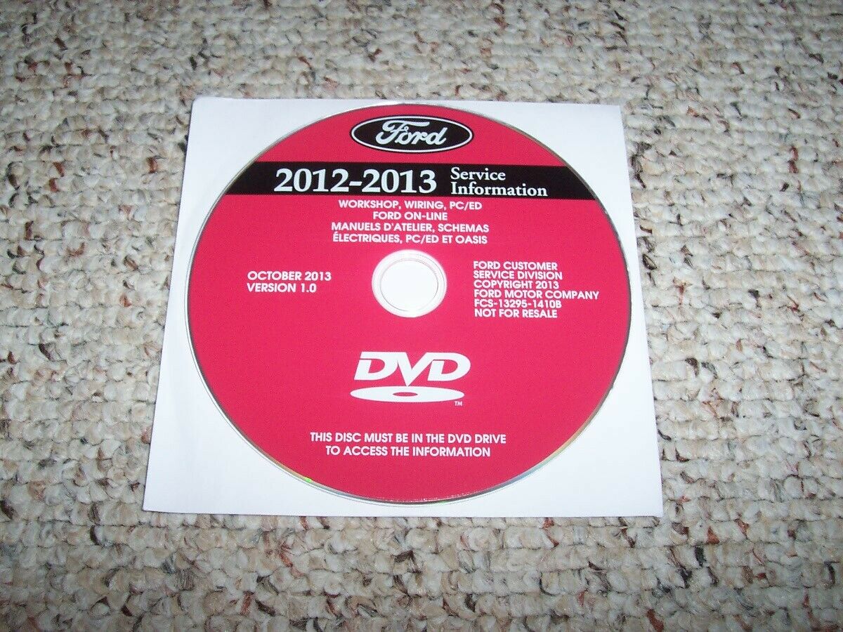 2013 Ford F-Super Duty Trucks F-650 F-750 Service Manual DVD